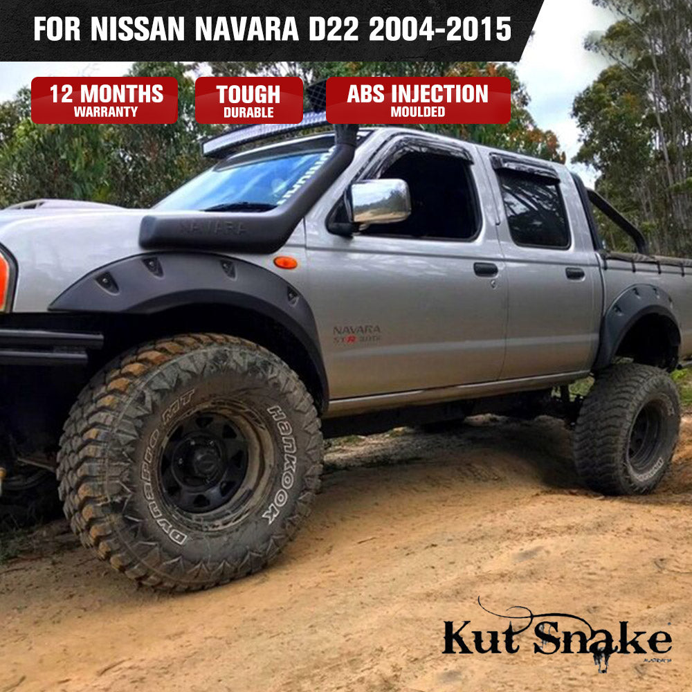 Kut Snake Flares for Nissan Navara D22 2004-2015 ABS
