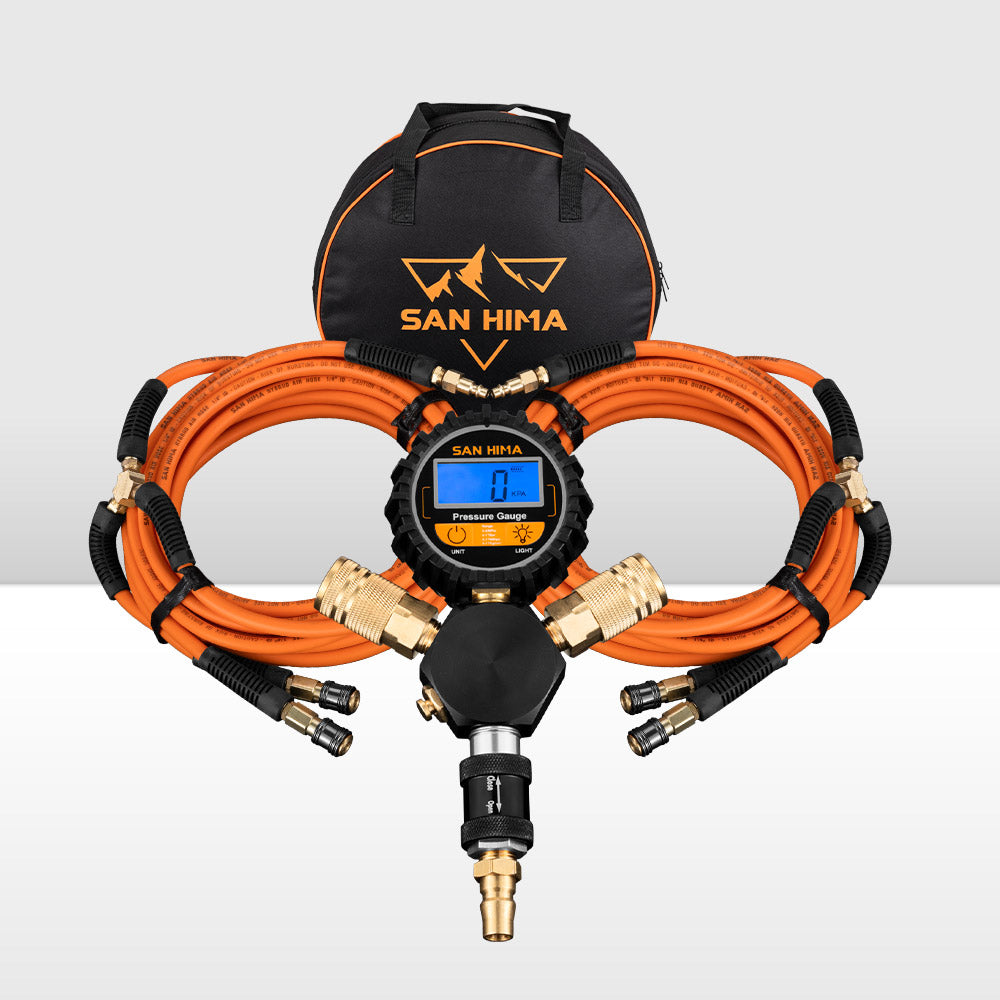 San Hima 4-Way Digital Tyre Inflator Car Air Compressor 250 PSI Tire G