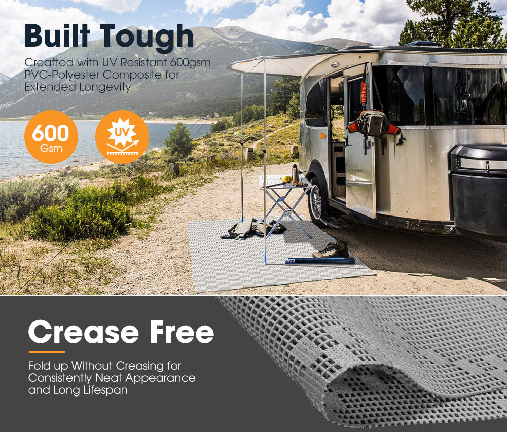 San Hima 7m x 2.5m Annex Matting Floor Mats Mesh Caravan RV Motor Home ...