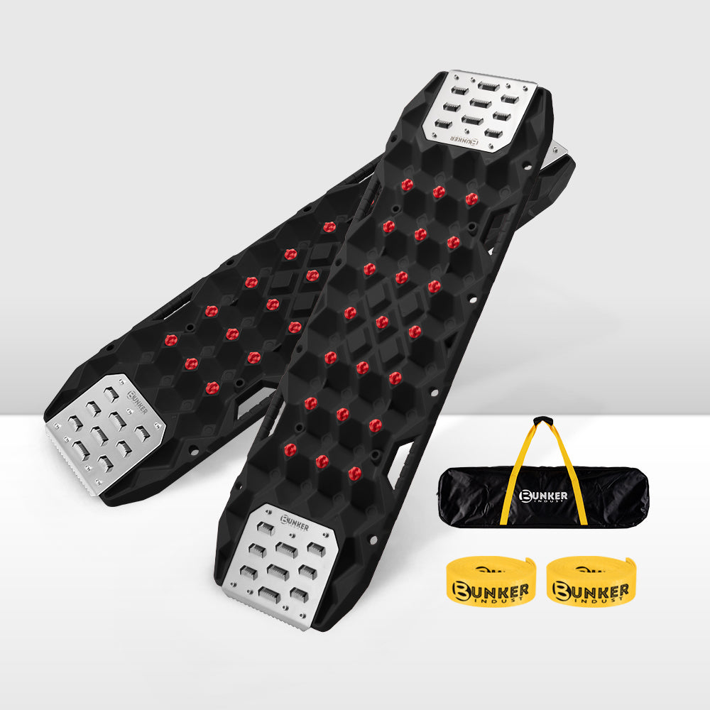 Bunker Indust Pair Recovery Tracks 25T With Steel Traction Plate Snow