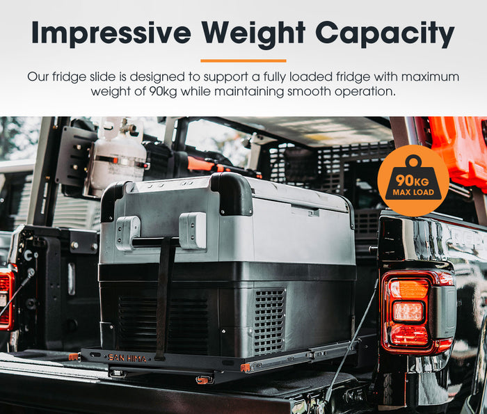 San Hima 75L Fridge Slide With Extendable Table Cutting Board 90KG Car