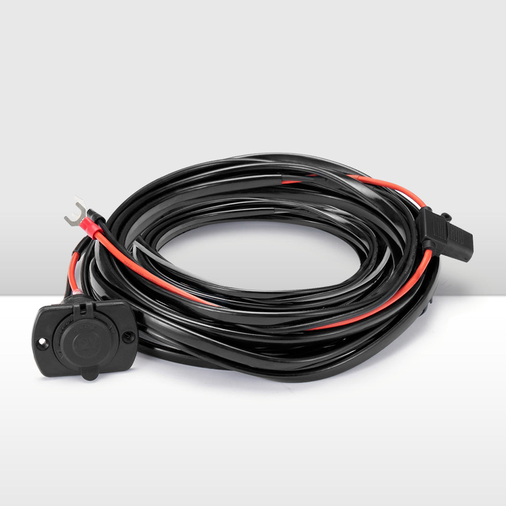 ATEM POWER 12V Fridge wiring Harness Kit 6M Cable In-line Fuse DC Cig