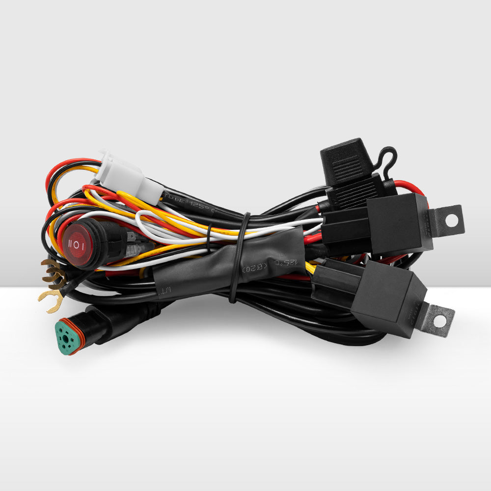 Lightfox High Beam Wiring Harness with DT 3-Pin Connector For LED Pod