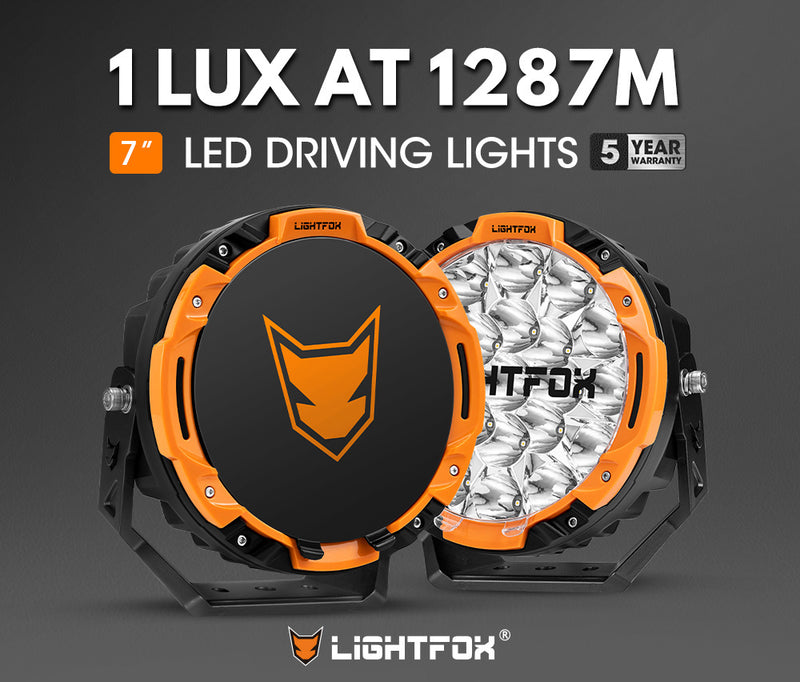Lightfox Starrix 7inch Osram LED Driving Light 1Lux@1,287M IP68 15,366