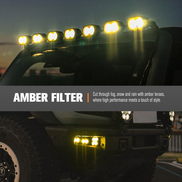 LIGHTFOX Pair 3inch Cygnus-2 Osram LED Pod Lights 1Lux@348m 4,052LM