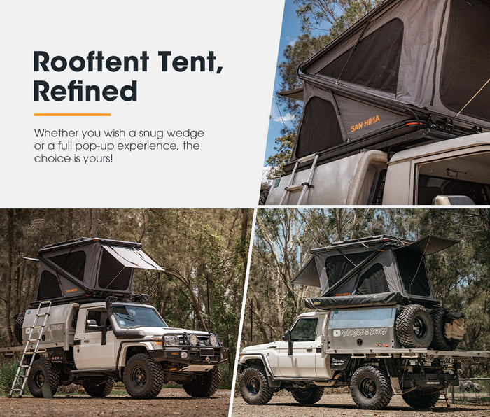 San Hima Kalbarri Z Roof Top Tent Hardshell With Ladder Camping 4WD 4x