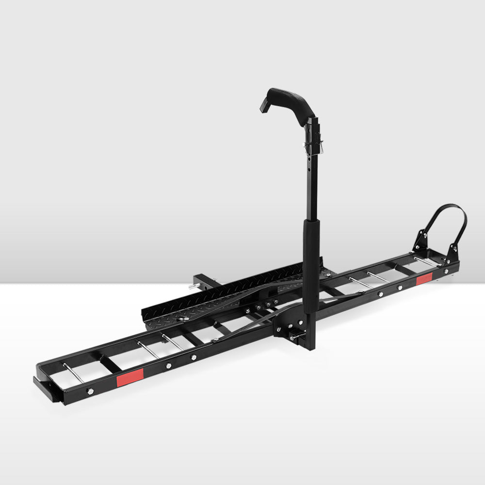 Motorcycle Motorbike Carrier Rack Dirt Bike Ramp Steel 2 inch Towbar ...