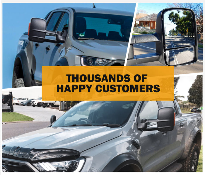 Pair Extendable Towing Mirrors Gen1 for Ford Ranger Raptor 2012-MY2021