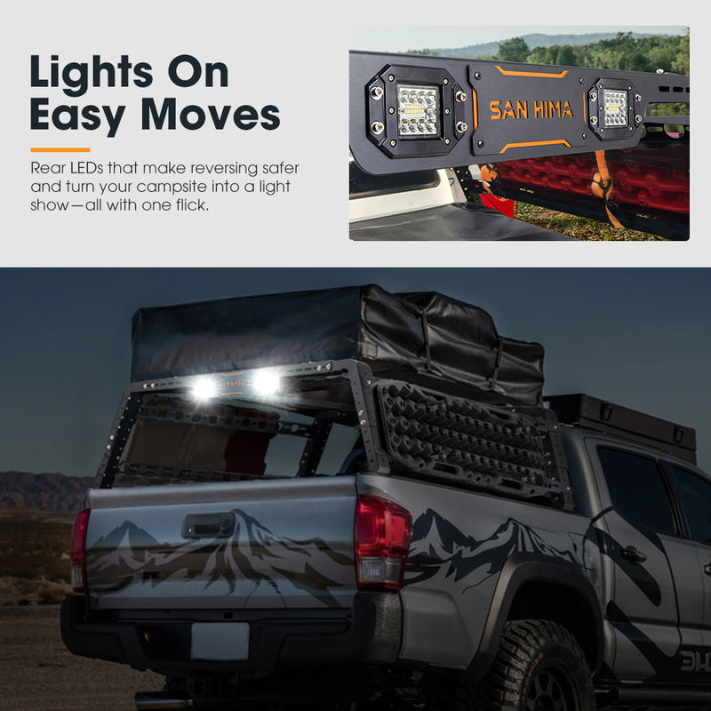 SAN HIMA Universal Ute Tub Rack 3mm Powder coated Steel Adjustable DIY